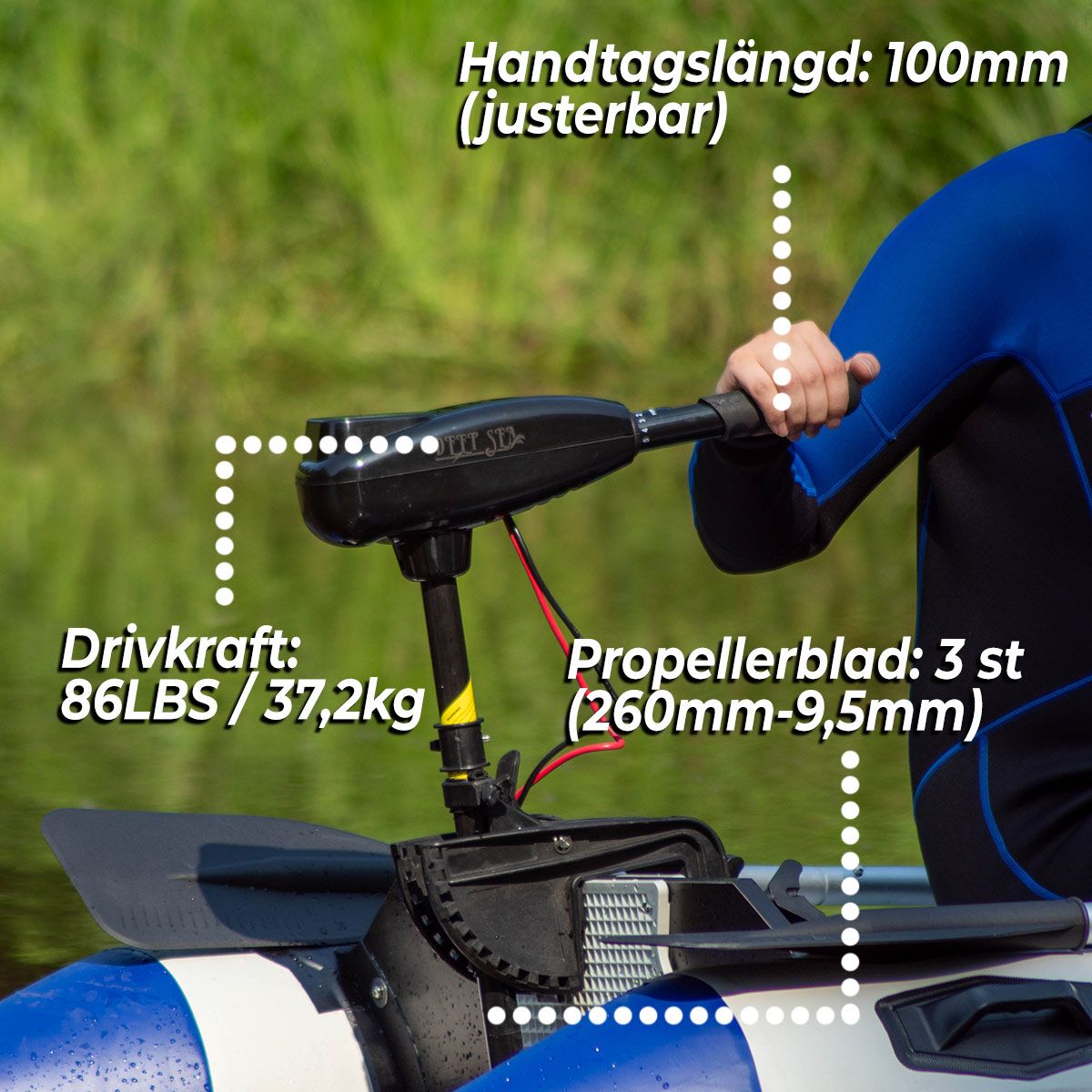 Deep Sea Elektrisk båtmotor 86LBS - hobbyhallen.se